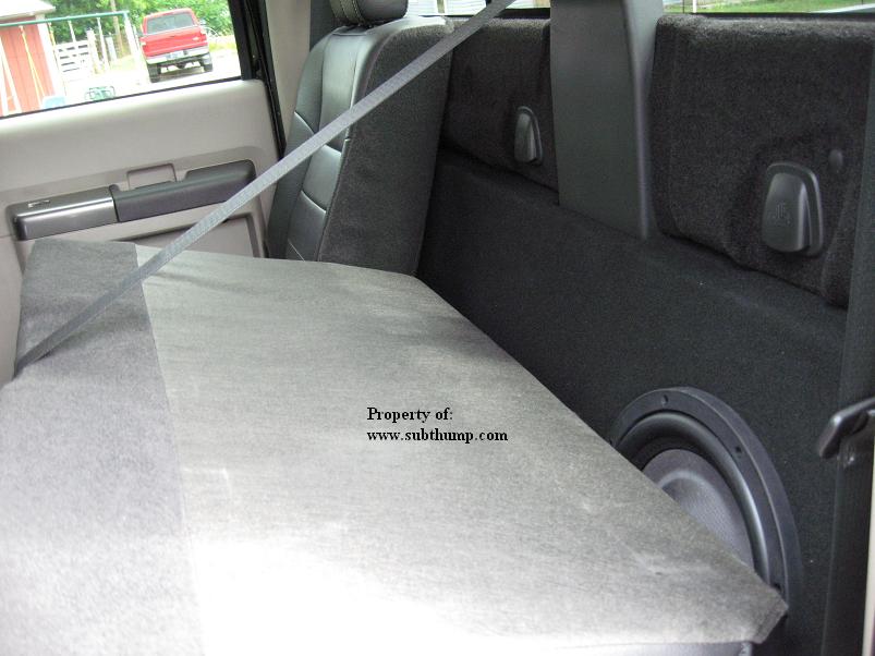 2008-2016 F250/350 Superduty Crew Cab Behind The Seat Dual Box Powered ...