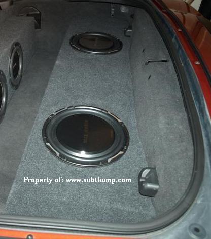 C6 Corvette Convertible Dual 10 Upfire Sub Enclosure