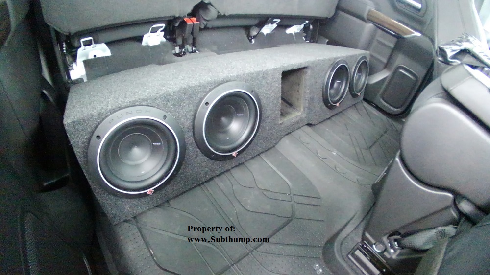 *New* 2019-2023 New Body GM Crew Cab Quad 8 Front Fire Ported Subwoofer Box